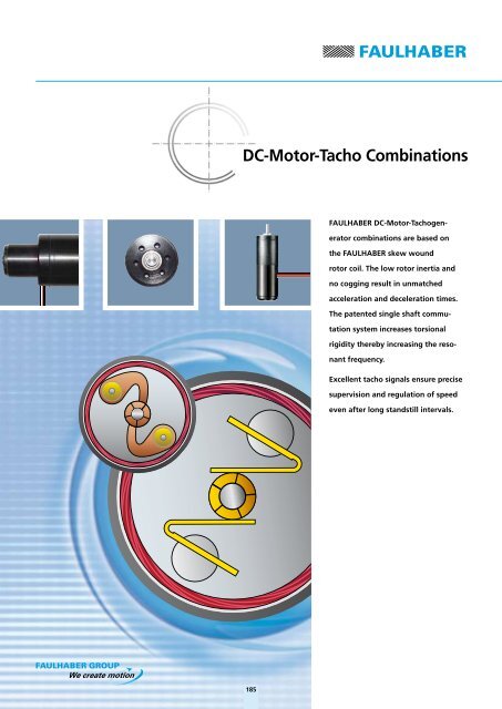 DC-Motor-Tacho Combinations
