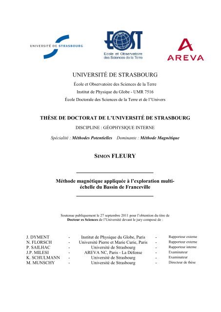 Thèse - Eost - Université de Strasbourg