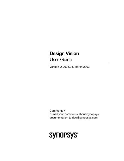 Design Vision User Guide