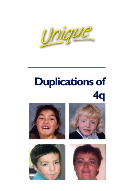 Duplications of 4q FTNW.pub - Unique - The Rare Chromosome ...