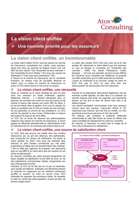 La vision client unifiée - Atos Consulting