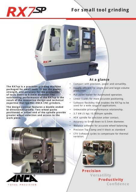 RX7 Technical Data - Anca