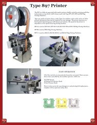 TYPE 865 AUTOMATIC BAG CLOSING MACHINE - Kwik Lok