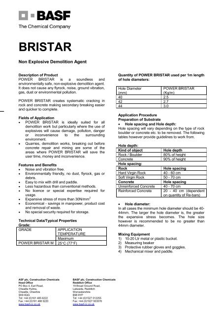 Bristar - TDS - BASF Construction Chemicals