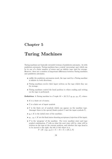 Turing Machines