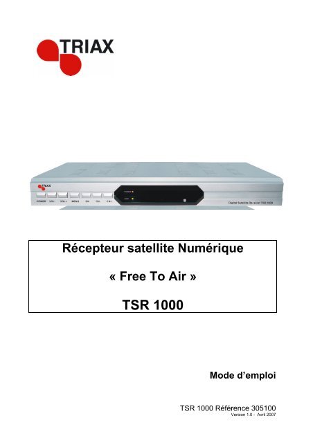 TSR 1000 FTA - Triax