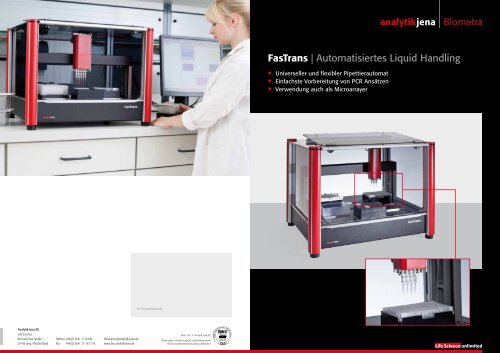 Fastrans | Automatisiertes Liquid Handling - Analytik Jena AG