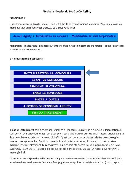 manuel utilisateur agility 3