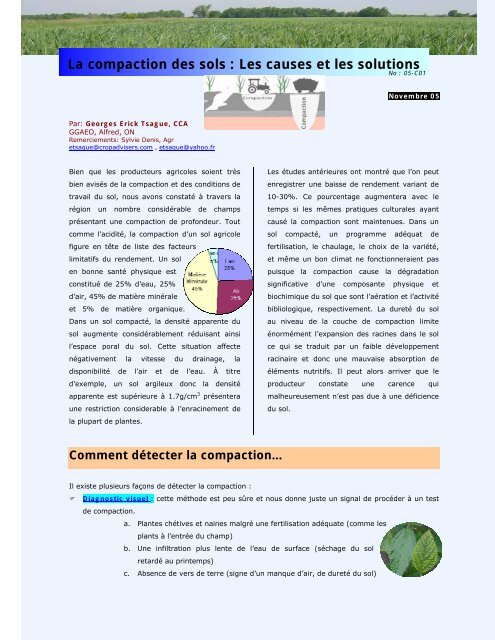 La compaction des sols : Les causes et les solutions