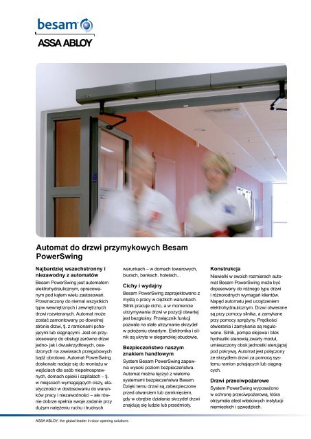 Automat PowerSwing.pdf - Besam
