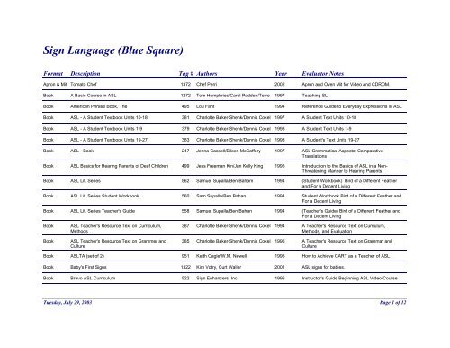 Sign Language (Blue Square)