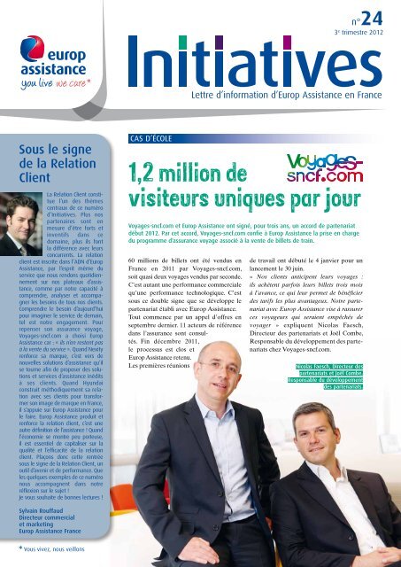 1,2 million de visiteurs uniques par jour - Europ Assistance France