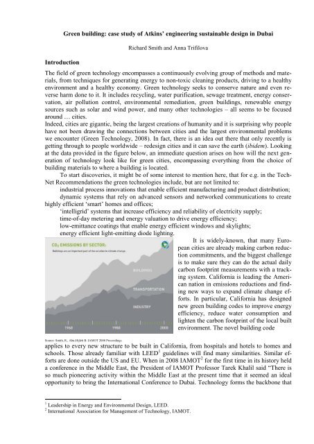 Green building: case study of Atkins' engineering sustainable design ...