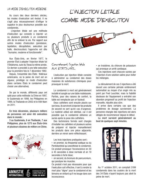 L' injection LétALe comme mode d'exécUtion
