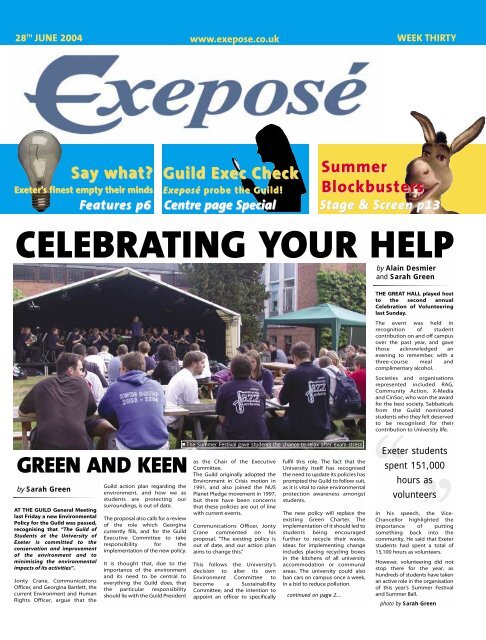 guild - Exeposé - University of Exeter