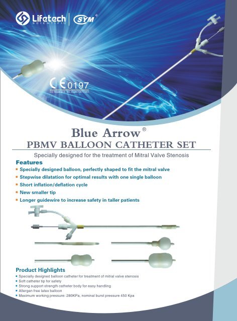 Blue Arrow® PBMV Balloon Catheter Set Brochure