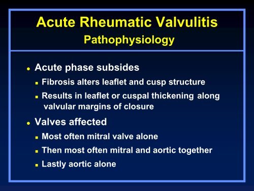 Acute Rheumatic Valvuliti