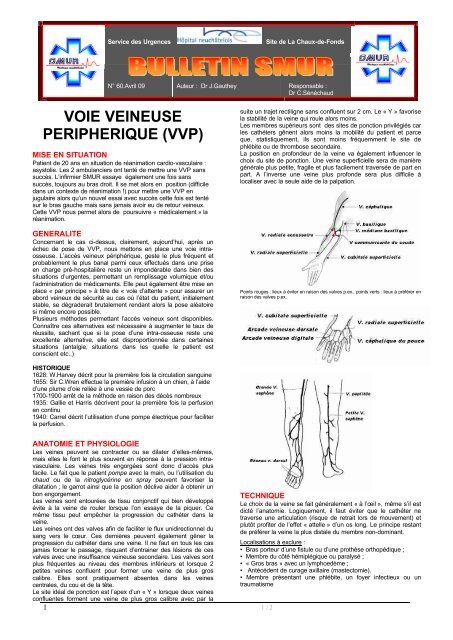 VOIE VEINEUSE PERIPHERIQUE (VVP) - Swissrescue