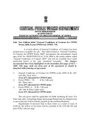 CPWD General Specifications for Electrical Works Part VII D.G. Sets