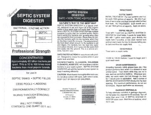 (I' .... ... : SEPTIC SYS