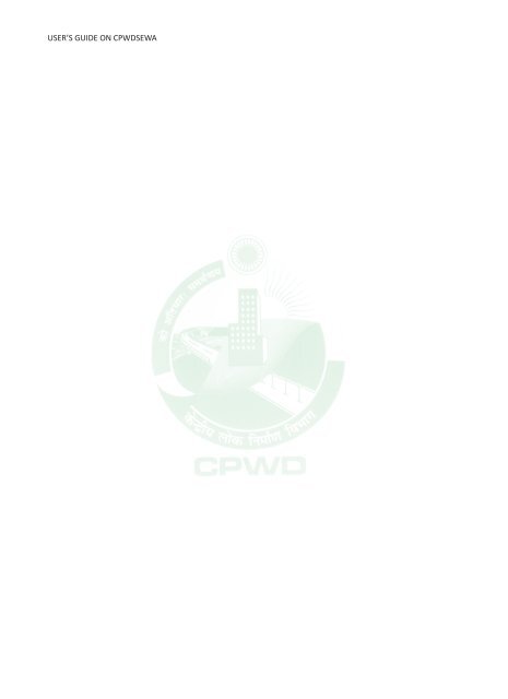 USER’S GUIDE ON CPWDSEW