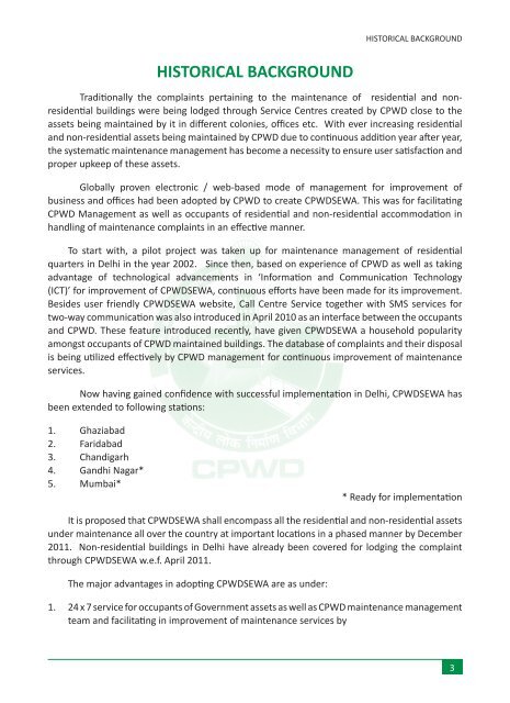 USER’S GUIDE ON CPWDSEW