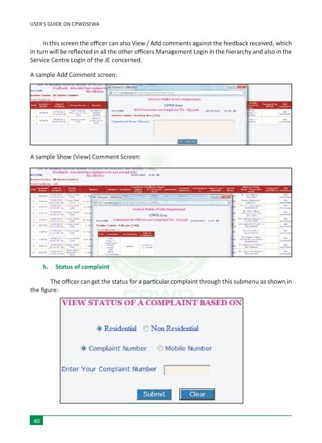 USER’S GUIDE ON CPWDSEW