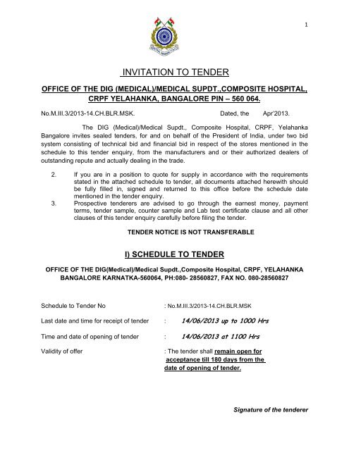 Tender/Quotation for Fully Automated Biochemistry Analyzer / Fully ...