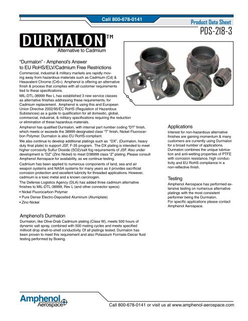 Durmalon - Amphenol Aerospace