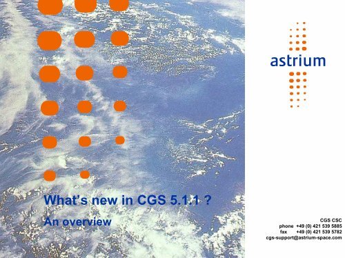 PUS Services - Astrium ST Service Portal