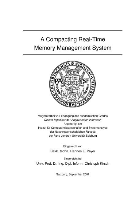 A Compacting Real-Time Memory Management System