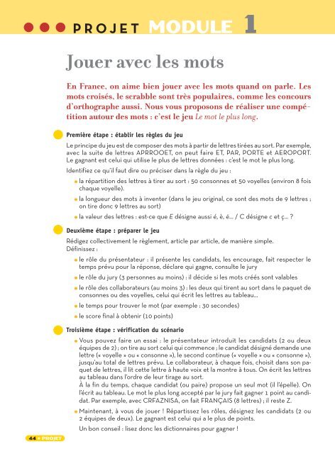 Jouer avec les mots - Didier