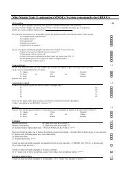 Mini Mental State Examination (MMSE) (Version consensuelle du ...