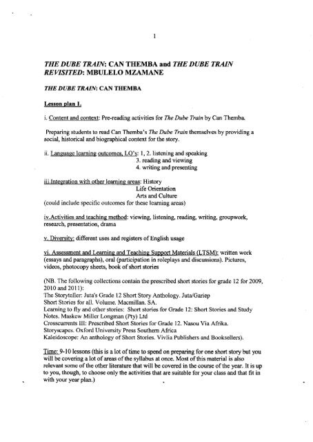 The dube train: the dube train can themba - Graham Stewart's Home ...