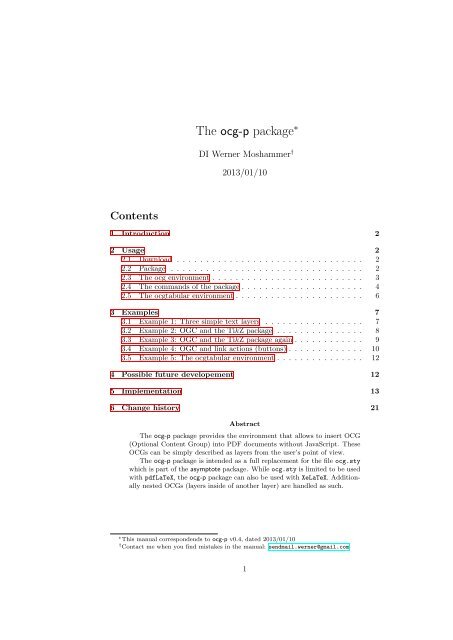 The ocg-p package - CTAN
