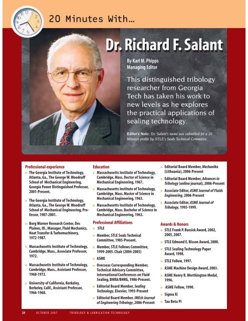 Dr. Richard F. Salant