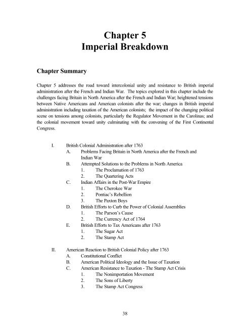 Chapter 5 Imperial Breakdown
