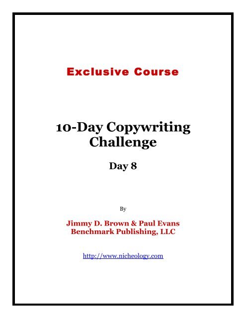 10-Day Copywriting Challenge