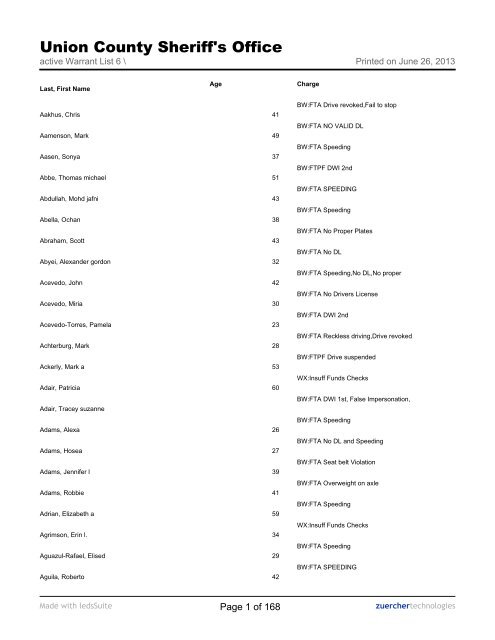 Union County Sheriff's Office