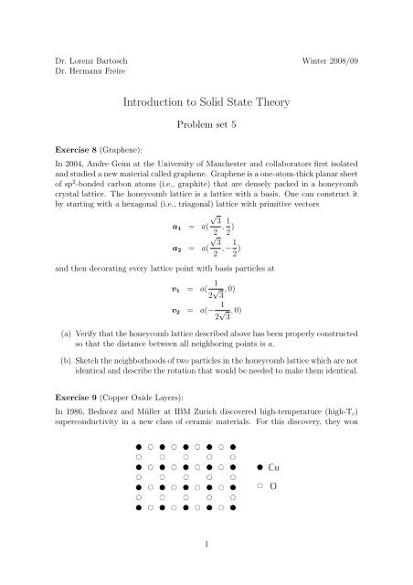 Introduction to Solid State Theory