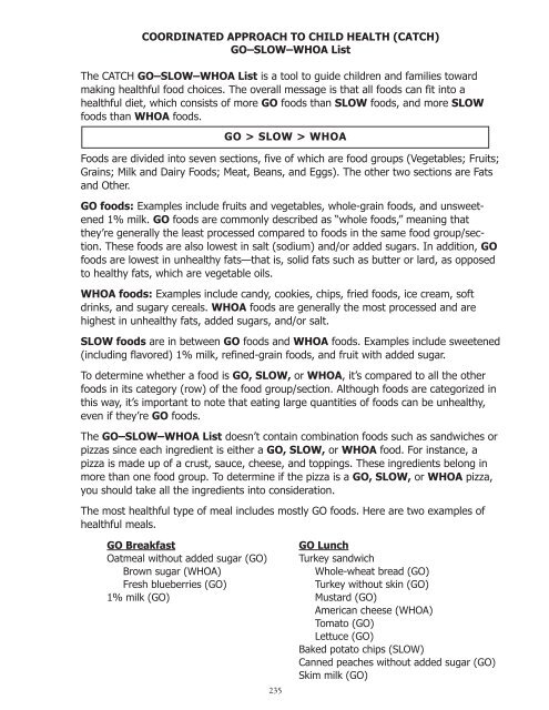 10 Examples Of Go Foods