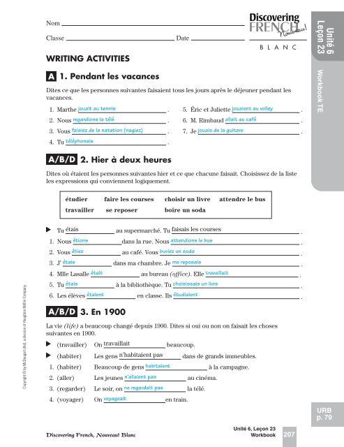 Unité 6 Leçon 23 - wellesley.k12.ma.us