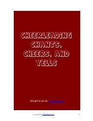 SIDELINE CHEERS/CHANTS - RYCA