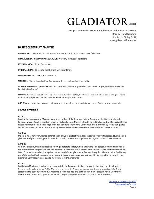 Gladiator-Screenplay-Analysis