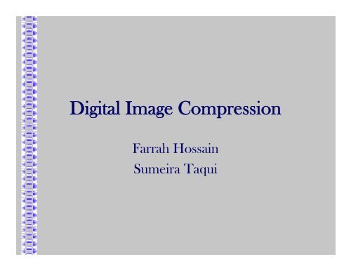 Digital Image Compression
