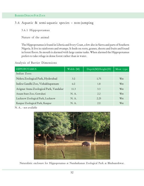 BARRIER DESIGNS FOR ZOOS