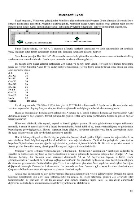 MİCROSOFT Excel FOR WİNDOWS 95