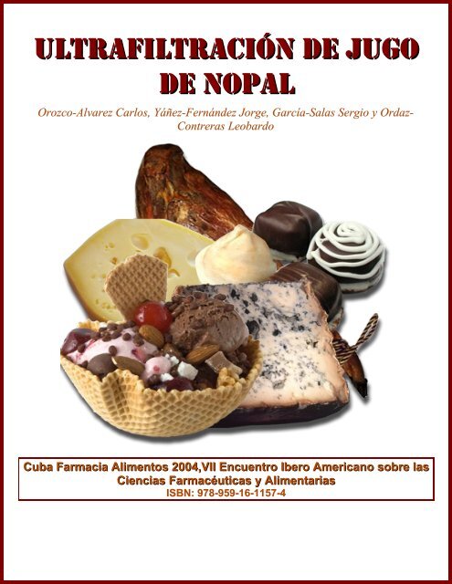 Ultrafiltración de jugo de nopal - evistas.mes.edu.cu