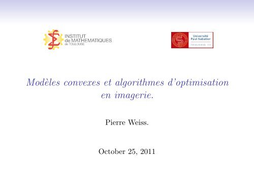 optimisation convexe pdf