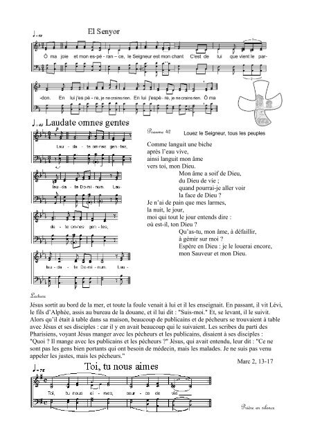 Chant : O ma joie et mon espérance - verduntaize